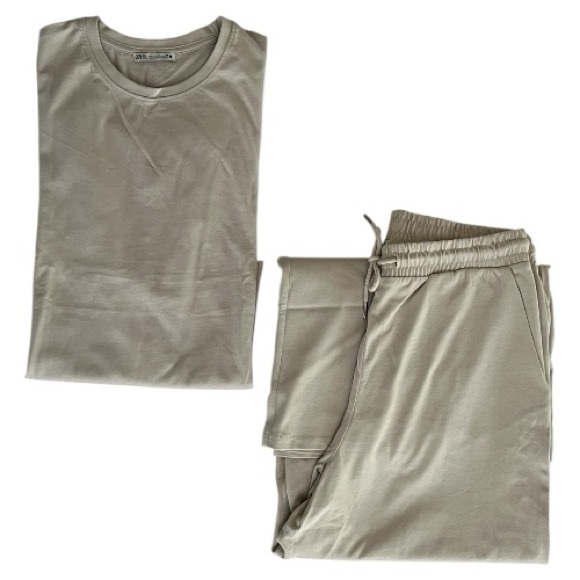 Zara | Other | Zara Sand Color Casual Set Size Large | Poshmark